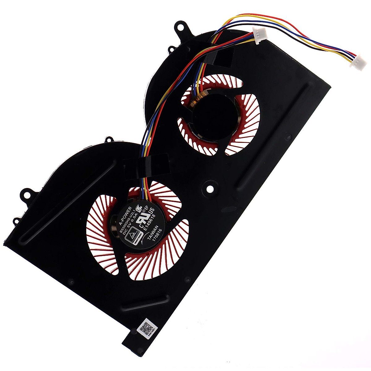 Deal4GO GPU Cooling Fan Replacement for MSi GS63 GS63VR GS73VR GS62 MS-16K2 MS-16K3 MS-16K4 MS-16K5 MS-17B1 MS-17B2 BS5005HS-U2L1