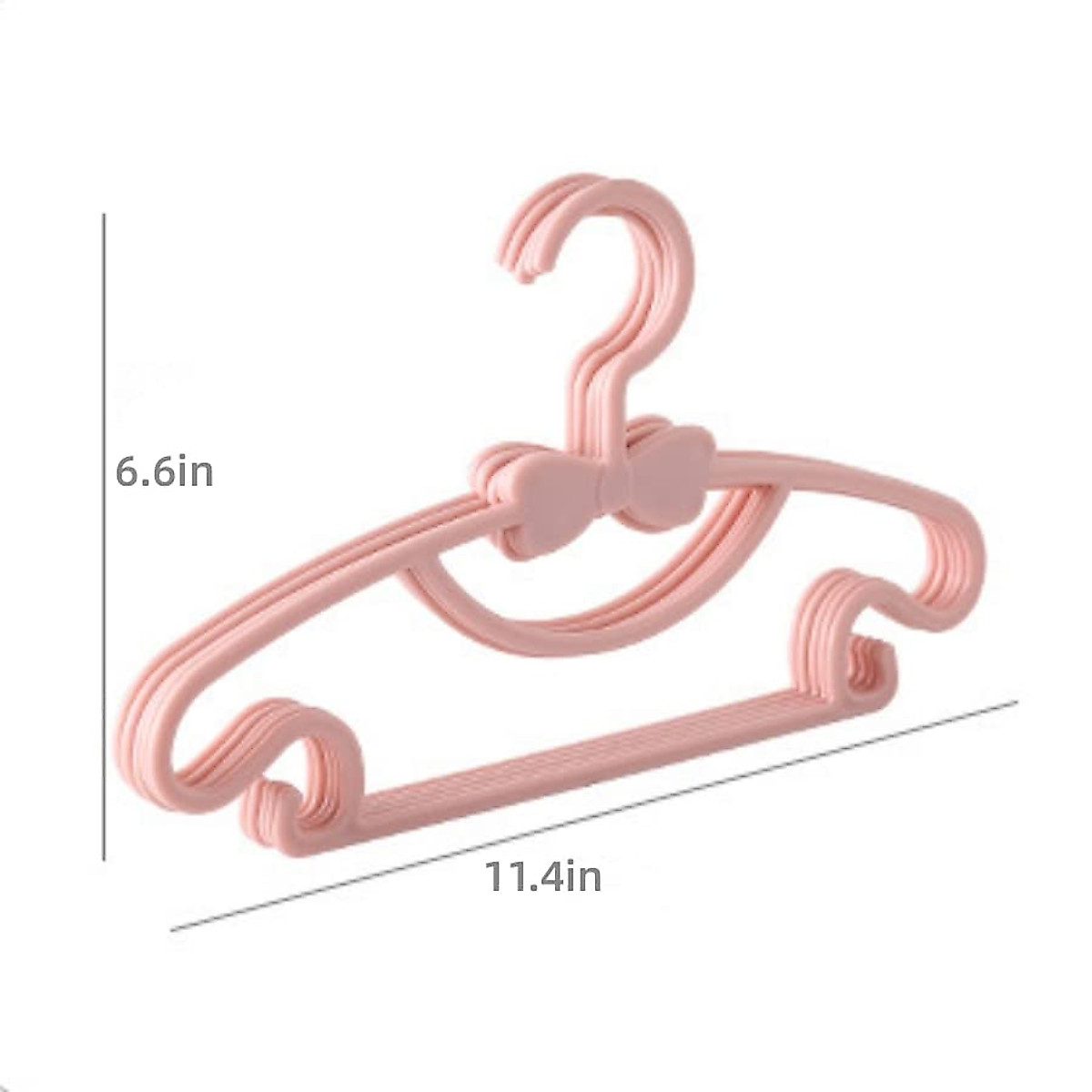 Plastic Baby Hangers 12pcs, Ultra-Thin Non-Slip Baby Hangers, Suitable for Boys and Girls' Closet Organization, Colorful Children's Hangers