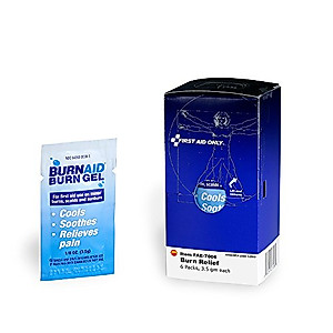 First Aid Only FAE-7006 SmartCompliance Refill Burn Gel Packets, 6 Count