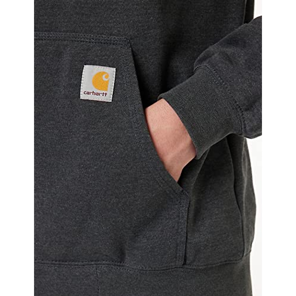 Carhartt Men's Loose Fit Midweight Full-Zip Sweatshirt, Carbon Heather, X-Large Tall