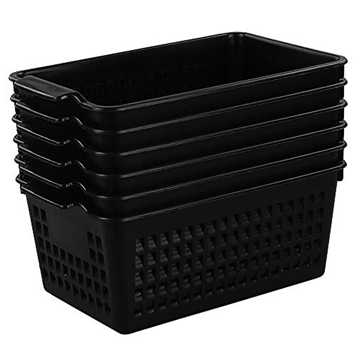 Begale Plastic Storage Basket/Bins Organizer, Set of 6