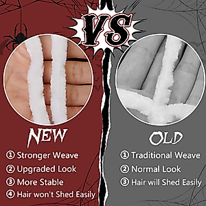 Halloween Decorations Outdoor, 200" Spider Web 60" Giant Spider with Extra Stretch Cobwebs and 10 Small Plastic Spiders, Halloween Outdoor Scary Decorations Yard Home Outside Parties House Décor