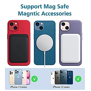 Universal Magnetic Ring, Magnetic Wireless Charging Conversion Kit,Magnetic Wireless Charger Universal Metal Rings Compatible with iPhone 13/13 Pro/13 mini/13 Pro Max/12, Galaxy S21 etc(Black - 2pcs)