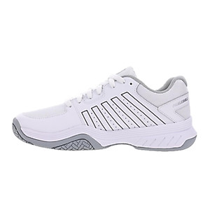 K-Swiss Men's Court Express Pickleball Shoe, White/Highrise/Black, 13 M