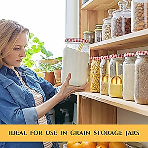 Roshtia 12 Pieces Gold Ice Scoops 5 oz Stainless Steel Mini Scoop Candy Scoops for Kitchen Dispenser Buffet Jars, Scooping Coffee Bean, Sugar, Flour, Spice