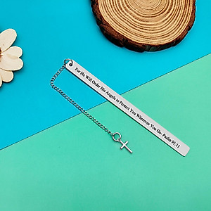 Christian Religious Bookmark Inspirational Gifts for Daughter Son Book Lovers Faith Bookworm Reading Lovers Graduation Bible Verse Bookmark Religious Scripture Gifts for Friend Baptism