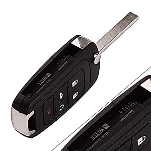 Compatible For Chevrolet Key Fob Replacement, BestRemotes New Keyless Remote 5 Button Flip Car Key Fob Select Impala Malibu Camaro Cruze Equinox Use FCC OHT01060512