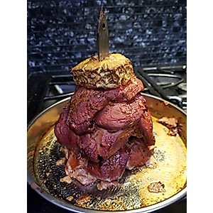 Al Pastor Skewer for Grill, 7.5'' and 10'' Skewers, 10"x10" and 1.40 depth Stainless Steel Base Plate,Vertical Skewer,Bbq Vertical Skewer,Trompo Para Tacos Al Pastor,Vertical Rotisserie,Vertical Spit