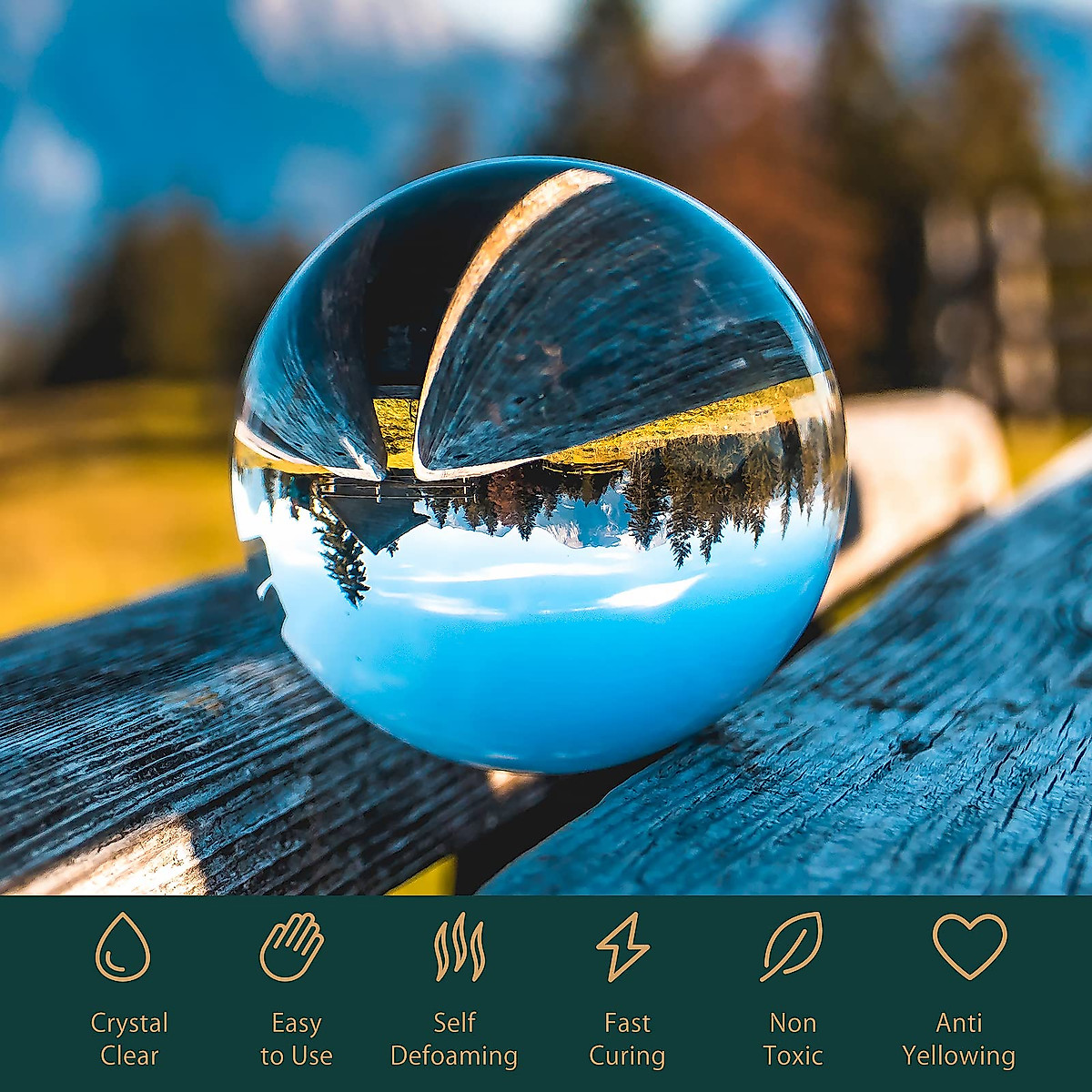 UV Resin - 240g Crystal Clear Hard Type Ultraviolet Fast Curing UV Epoxy Resin for Jewelry Making, Resin Molds, Craft, UV Resin Glue Solar Cure Sunlight Activated Resin for Casting & Coating