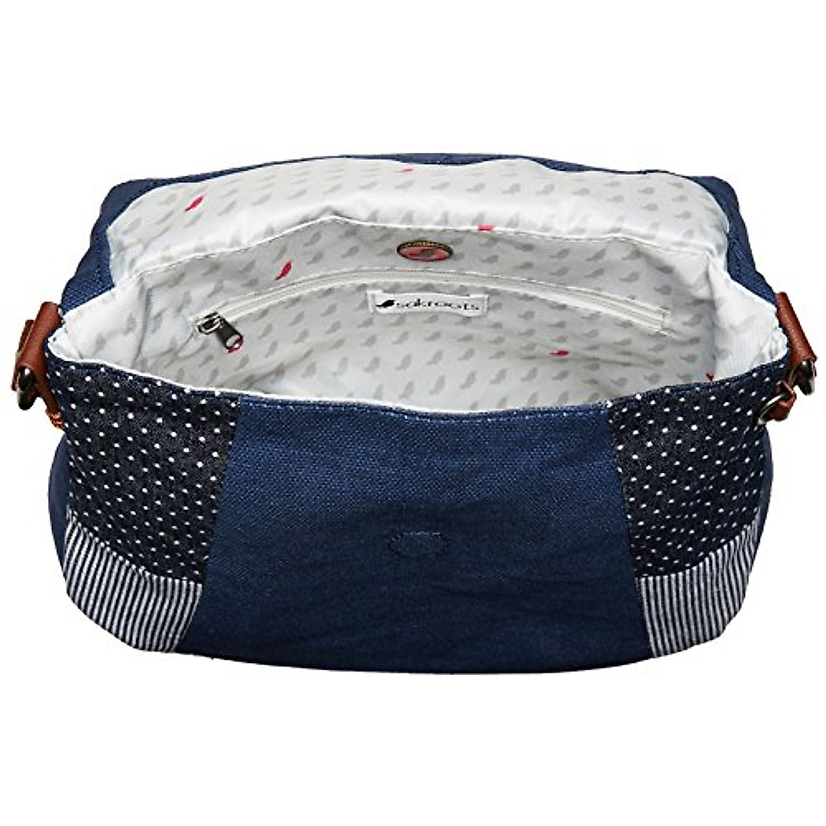 Sakroots womens Foldover Crossbody Bag Cotton Canvas, Multifunctional Purse With Adjustable Strap Zipper Pockets Sustainable Durable Design, Navy Spirit Desert, One Size US