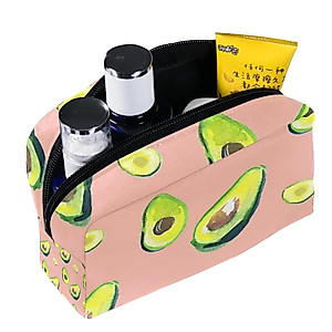 TBOUOBT Cosmetic Travel Bags, Makeup Case, Makeup Bag for Toiletries, Avocado Watercolour Fruit