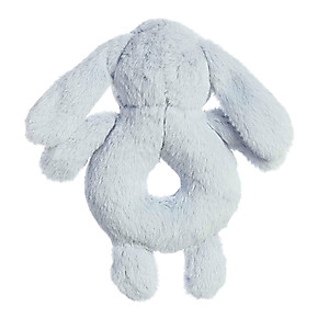Aurora® Playful Dewey™ Ring Rattle Baby Stuffed Animal - Soft & Cuddly Toy - Imaginative Play - Sky 6 Inches
