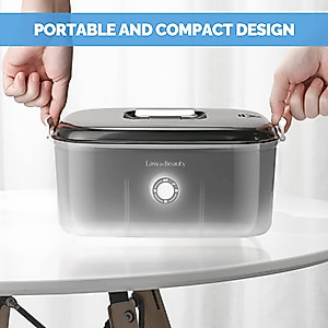 EasyinBeauty Hot Towel Warmer for Facials, Holds 16 Small Towels, 5L Portable Towel Steamer with Quickly Heating in 1-5 Mins, Auto Off Timer Foldable Towel Warmers for Spa, Barber, Manicures, Massage