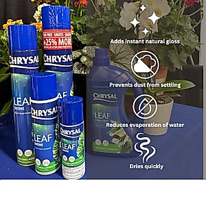 Chrysal Leaf Shine Spray for Indoor Plants (15 Ounce 1 Pack)