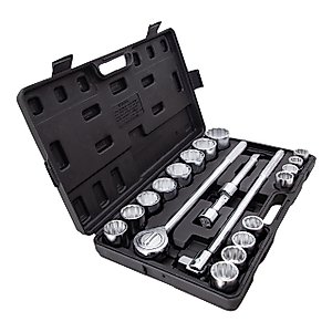 EASY LIFE PRODUCTS 21-pieces 3/4" inch Drive Socket Wrench with Carry Case