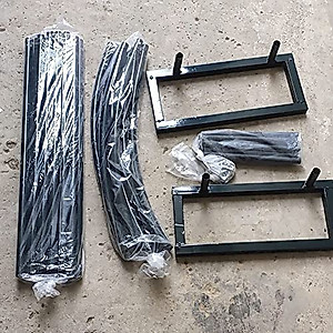 Metal Steel Frame Garden Rose Arch Trellis 2.4M Black Heavy Duty Strong Climbing Plants Archway Tubular,White,W3M*H2.2M