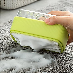 Soap Dish 2-Pack Multifunctional Soap Foaming Box Hands-Free Household Foaming Box Storage Soap Drain Box Creative Soap Box Self Draining Soap Dish (Color : Blue, Size : 13cm*7.5cm)