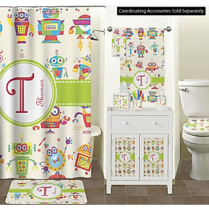 YouCustomizeIt Personalized Rocking Robots Waste Basket - Double Sided (White)