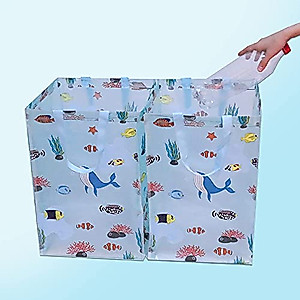 Lily queen Recycle Organizer Bin Bags for Kitchen Home Trash Cans Sorting Bins Waterproof 10 Gallons Set of 2