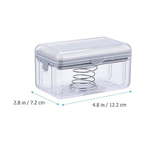 iplusmile Box Soap Box Foaming Soap Dispenser Laundry Soap Dispenser Dish Soap Dispenser Soap Bar Holder Soap Dish Kitchen Soap Dispenser Bar Soap Travel Plastic Makeup Household