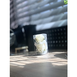 SUNEE - 2 Pcs Wedding Corsage and boutonniere White Roses Pearl Wedding Prom Wristlet Band Bracelet for Women Bride Bridesmaid