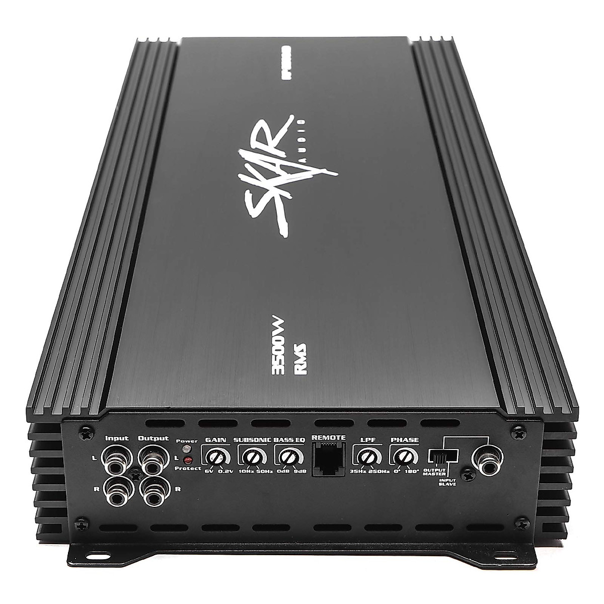 Skar Audio RP-3500.1D Monoblock Class D MOSFET Amplifier with Remote Subwoofer Level Control, 3500W