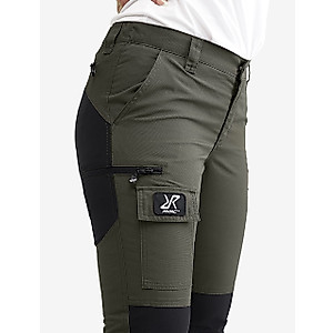 RevolutionRace Women’s Nordwand Pants, Durable Pants for All Outdoor Activities, Mossgrey, XL