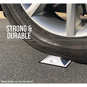 Adhesive Sticky Pads For Road Reflectors | Pack of 10 | 4 by 4 inch Butyl Pads | Sticks to Street, Pavement and Asphalt | Industrial Grade Glue for Reflector Markers (Reflectors Sold Separately)