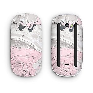 Design Skinz Mixtured Pink and Gray Textured Marble Vinyl Decal Compatible with The Apple Magic Mouse 2 (Wireless, Rechargable) with Multi-Touch Surface