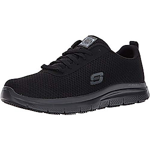 Skechers Men's Flex Advantage Bendon Work Shoe, Black, 12 Wide