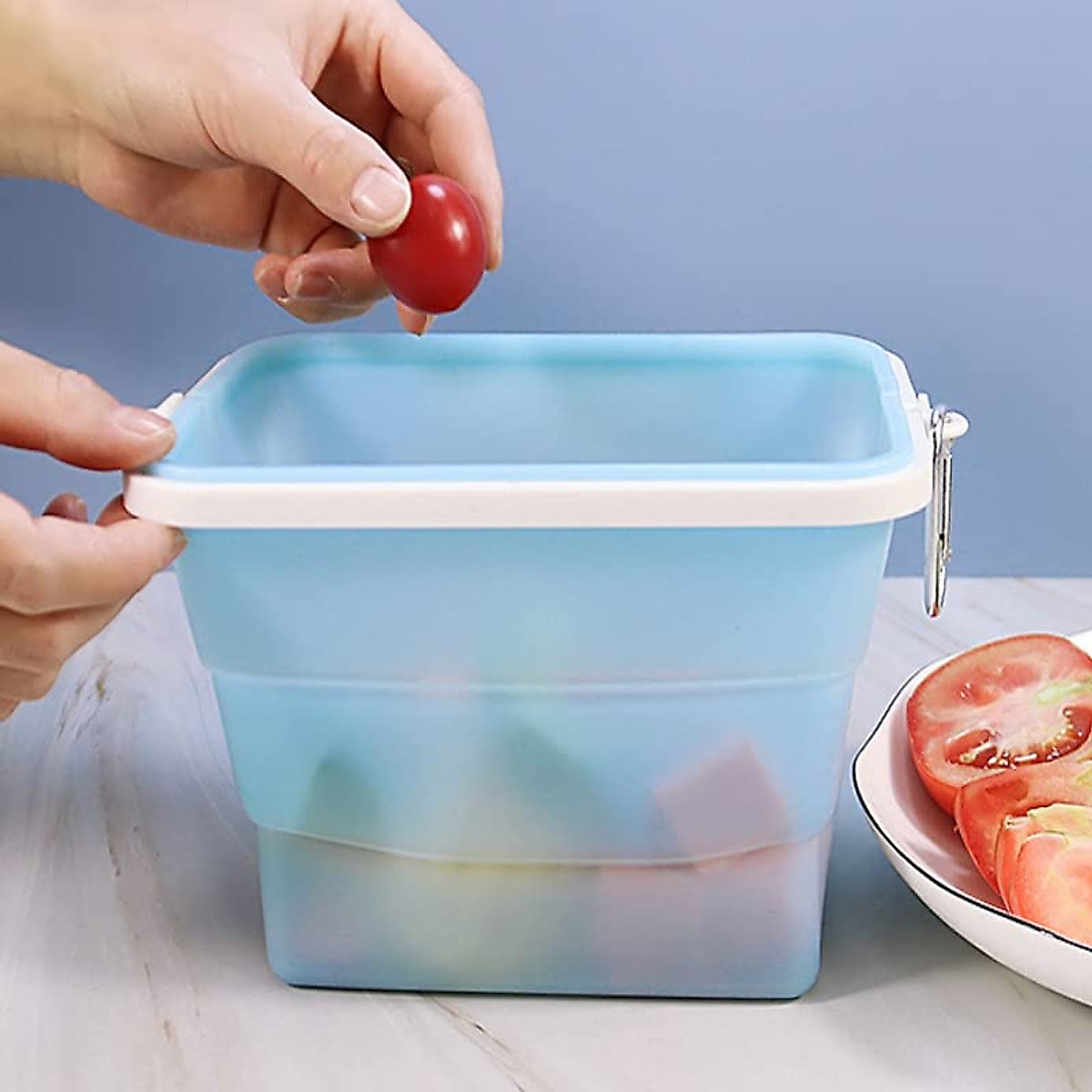 NOLOG YAYIN Reusable Silicone Bags - Leakproof & Airtight {100% Food Grade Silicone} Microwave & Dishwasher Safe Freezer Silicone