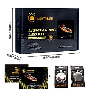 LIGHTAILING Light Set for Rescue Hovercraft Building Blocks Model - Led Light kit Compatible with Lego 42120(Not Include The Model)