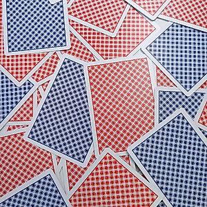 IMAGAME Plastic Playing Cards, Poker Size, Casino Quality, Jumbo Index, Waterproof & Washable, Perfect for Texas Hold’em Poker, 6 Blue Deck & 6 Red Deck