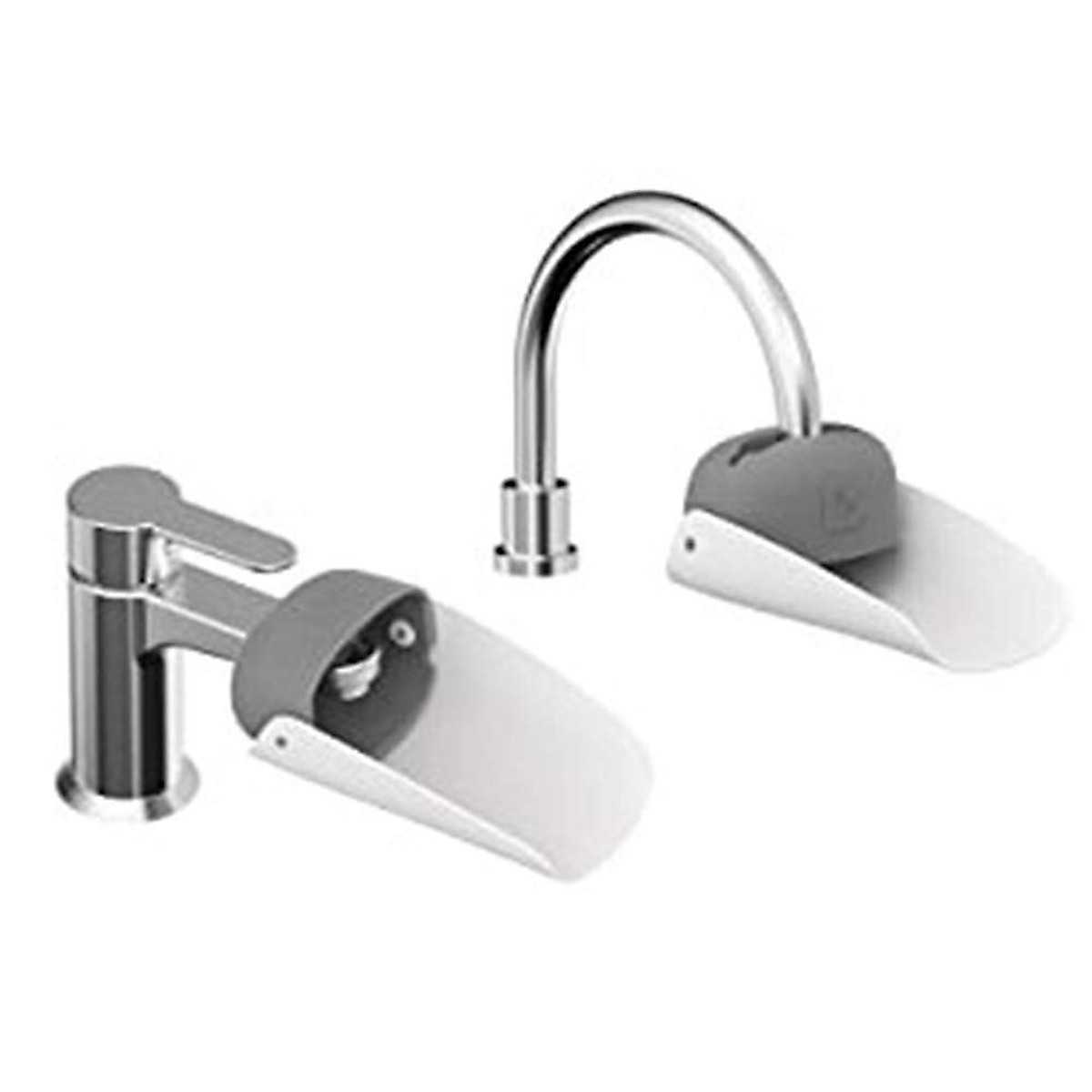 SMILINK Melmlond WOSHI 2 PCS Faucet Extender - Sink Handle Extender, Safe Fun Bathroom Hand-Washing Solution for Kids