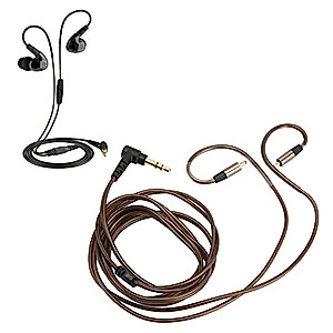 Zopsc Replacement Earphone Cable for IRock A8 3.9ft, Gold Plated 3.5mm Plug Lossless Earphone Audio Cable.