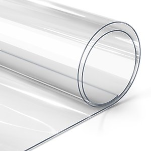 VViViD 20mil Premium Crystal Clear Multi-Purpose Heavy-Duty Vinyl Fabric Tablecloth Protective Cover (1.45ft x 54 Inch)
