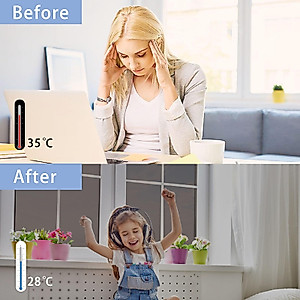 Lmlpt Window Privacy Film See Out Not in One Way Day and Night, Sun Blocking Anti UV Window Sticker Heat Control Glass Film Self-Adhesive Window Tint Home Office, Brown Silver, 35.4 inch X 16.4 feet