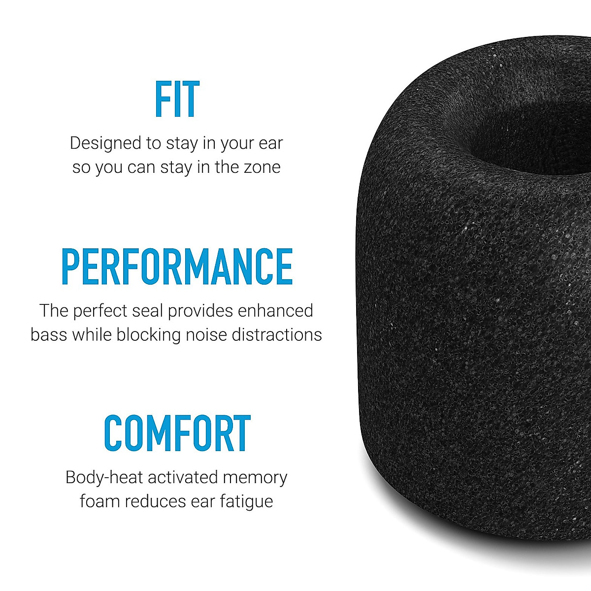 Comply Foam 100 Series Original Replacement Ear Tips for Etymotic, ISOtunes, Westone & More | Ultimate Comfort | Unshakeable Fit | NO TechDefender | Small, 3 Pairs