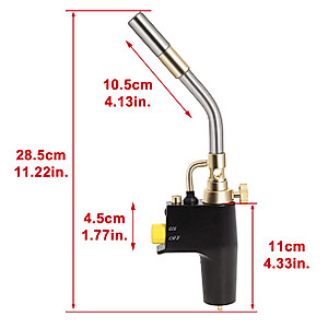 TS8000 Propane Torch Head by Wadoy, High Intensity Trigger-Start Soldering Torch Compatible with MAPP/Propane for Soldering, Brazing, Welding, Searing Steak, Map Gas Propane Torch Head