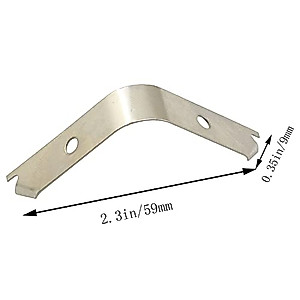 JCBIZ 30PCS Photo Frame Hanging Tools, Stainless Steel Picture Frame Spring Retaining Clips Spring Clips