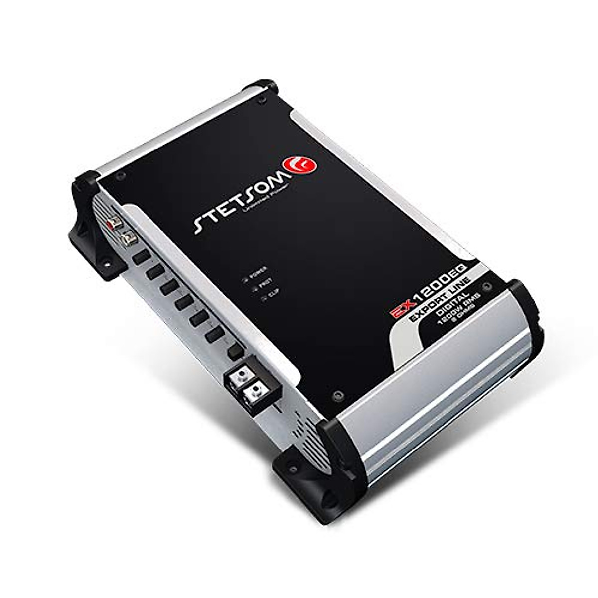 Stetsom EX 1200 EQ 2 Ohm Mono Car Audio Amplifier, 1200.1 1.2K Watts RMS, 2Ω Stable Full Range HD Sound Quality MD Crossover HPF LPF Bass Boost Front Rear Bridge Speaker