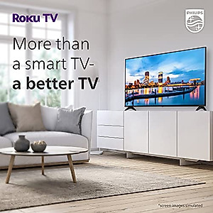 PHILIPS 43-Inch 1080p FHD LED Roku Smart TV with Voice Control App, Airplay, Screen Casting, & 300+ Free Streaming Channels