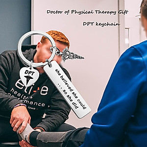 FOTAP Doctor of Physical Therapy Gift DPT Graduation Gift Medical Student Graduation Gift Doctorate Gift (DPT keychain)