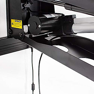 VIVO Steel Electric TV Wall Mount for 37 to 70 inch LCD LED Plasma Screen, Above Fireplace Height Adjustable Motorized TV Pull Down Mantel Bracket, Black, MOUNT-E-MM070