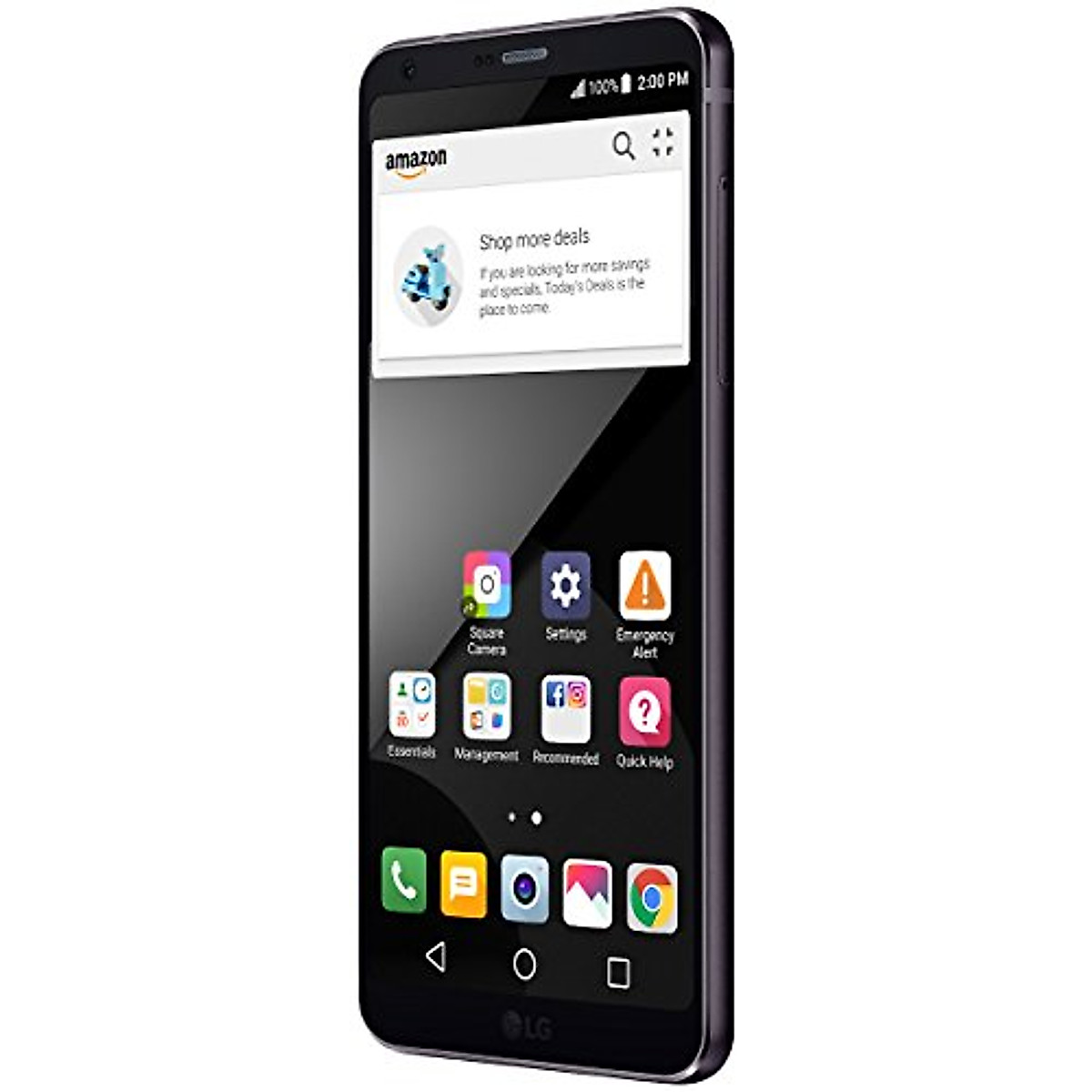 LG G6+ - 128 GB - Unlocked (AT&T/T-Mobile/Verizon) - Black - Prime Exclusive - with Lockscreen Offers & Ads