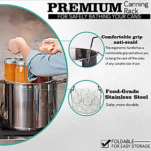 Canning Pot-Canning supplies starter kit, Stainless Steel Canning Tool Kit，Water bath canner with rack for canning.