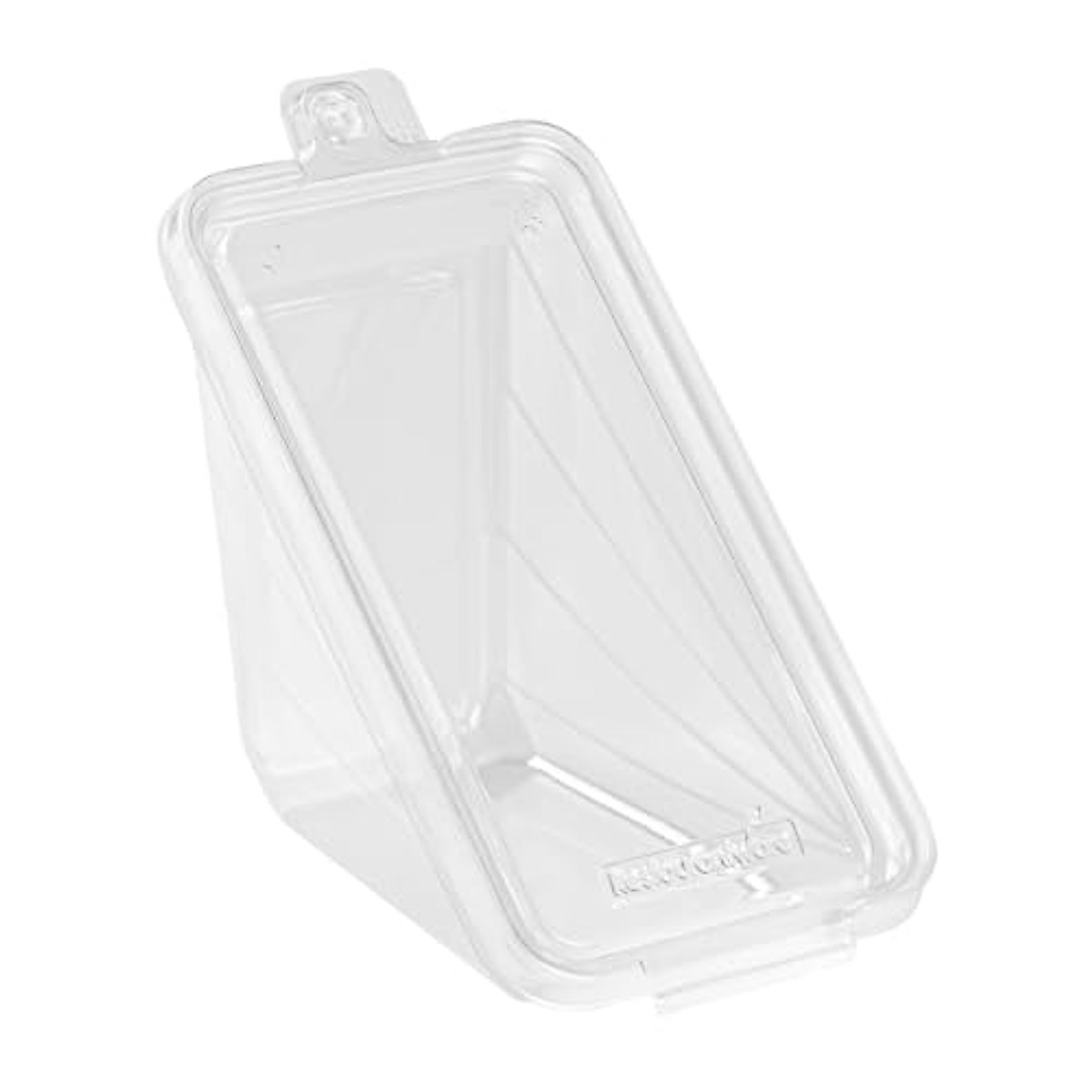 Restaurantware Tamper Tek 7.4 x 3.9 x 3.5 Inch Triangle Take Out Containers 100 Durable Sandwich To-Go Containers - Tamper-Evident Freezable Clear Plastic Sandwich Containers With Hinged Lids