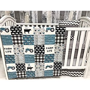 Baby Nursery Bedding , Baby , Farm Life , Cow , Chickens , Cowboy, Farmer , Tractor, Baby Bedding , Crib Bedding , Babylooms