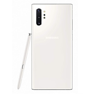 Samsung Galaxy Note 10+ Plus 4G Dual-SIM SM-N975F/DS 256GB (GSM Only, No CDMA) Factory Unlocked 4G/LTE Smartphone - International Version (Aura White) (Renewed)