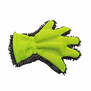 Havamoasa 1PC Window Double Sided Car Care Wheel Brush Car Aluminium Wheel Cleaner Glove for Car Care Motorcycle Bicycle and Rim Glove for Car Cleaning and Car Preparation